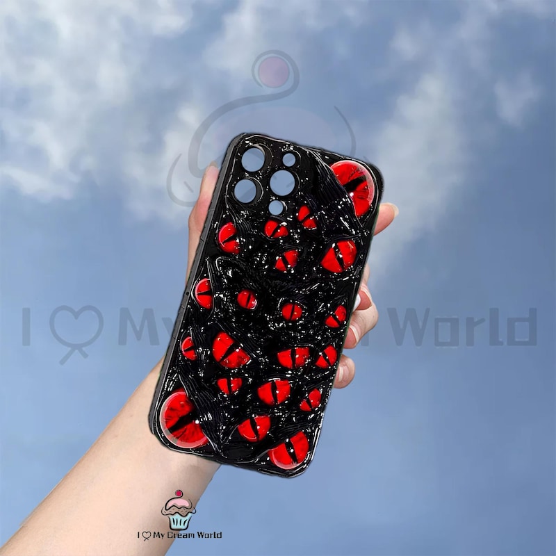 Horror Red Eye Phone Case - Etsy