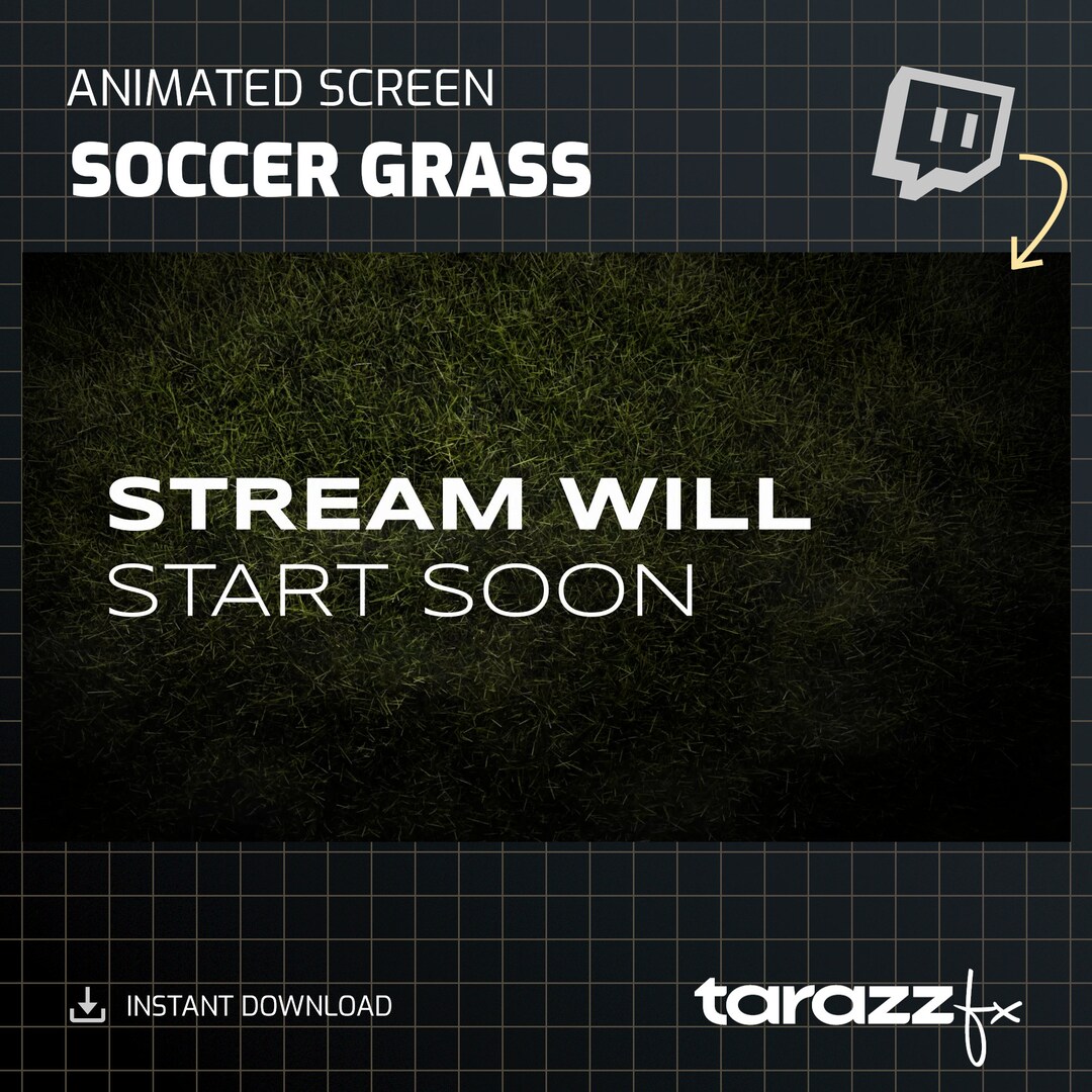 ANIMATED Soccer Grass Stream Overlay / FIFA / Twitch Animations ...