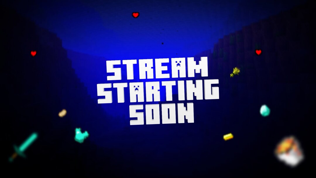 Minecraft Stream Screen Underwater Theme / Twitch Streaming Pack / Full ...