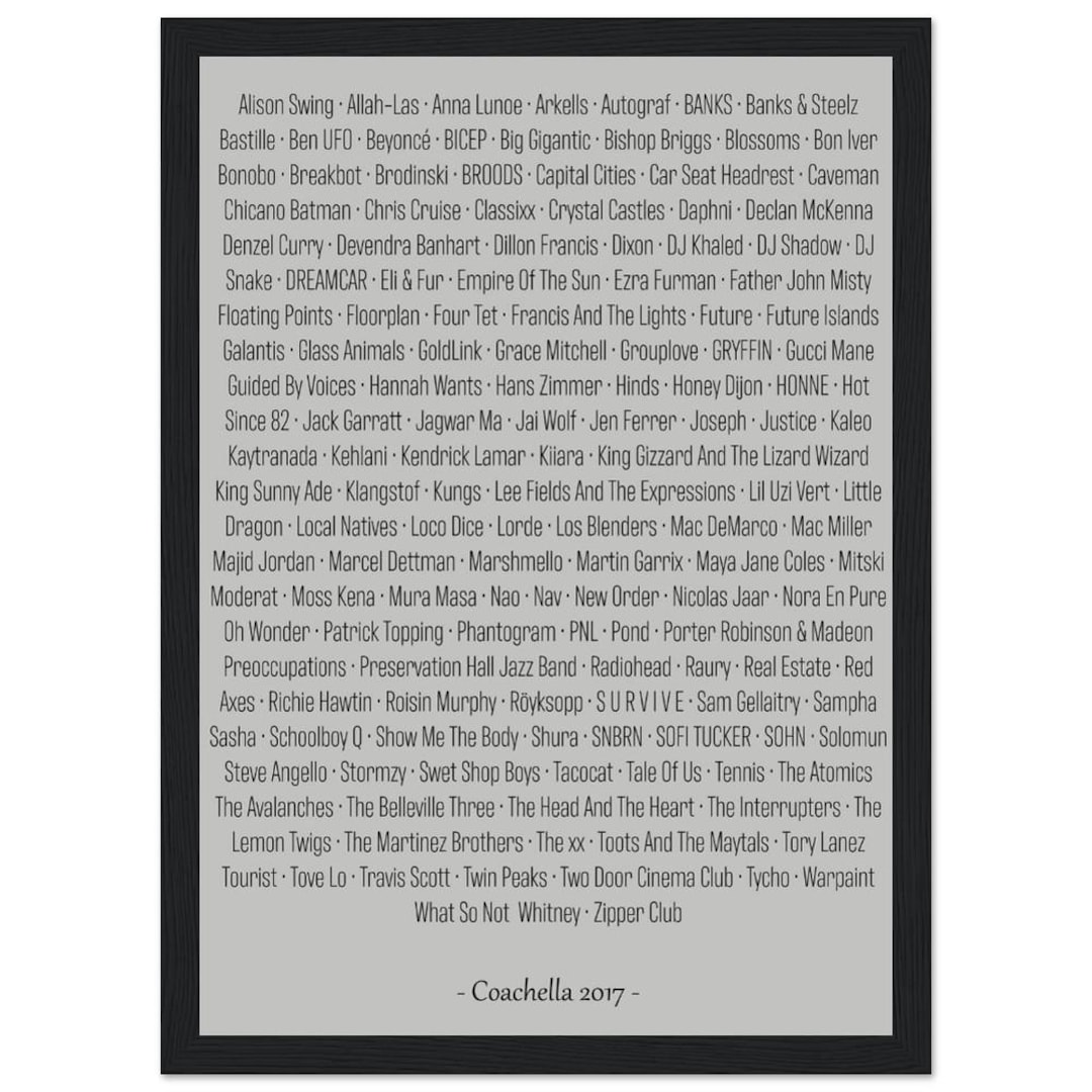 Coachella 2017 Poster, Coachella Print, Coachella Wall Art, Coachella ...