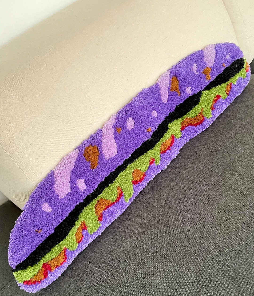 The Simpsons 10 Foot Hoagie Tufted Rug, Party Sub Sandwich Hero Wall ...