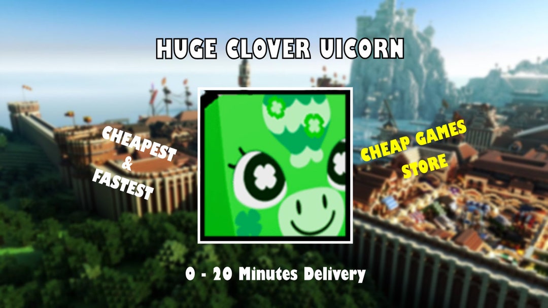Huge Clover Unicorn Pet Simulator X - Etsy Huge Clover Unicorn Pet Simulator X - Etsy