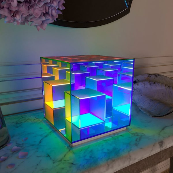 Infinity Cube Lamp - Etsy