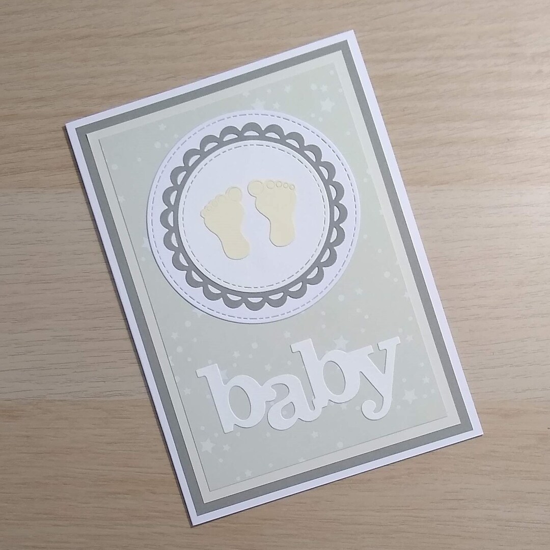 Baby Feet Card - Etsy