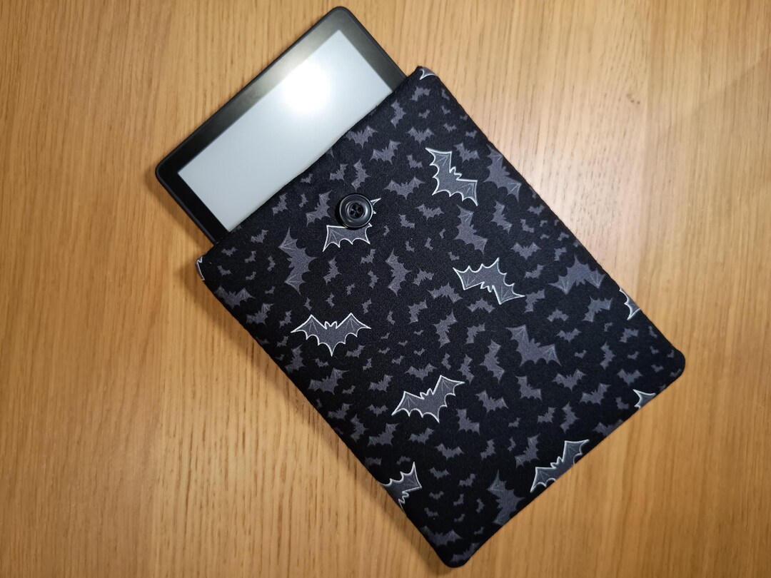 Bats E-reader Slip Cover - Handmade Padded Fabric Pouch - Gift for ...