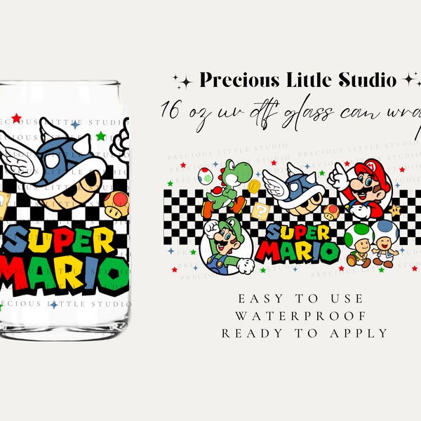 Super Mario Dtf Transfers - Etsy