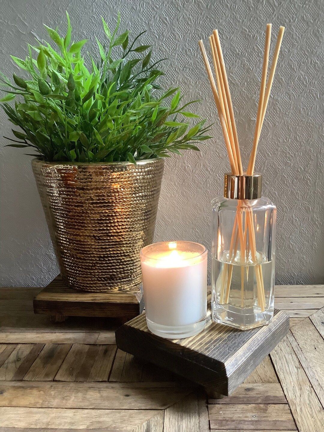Wooden Riser, Rustic Wooden Plant Stand, Craft Fair Riser, Candle ...