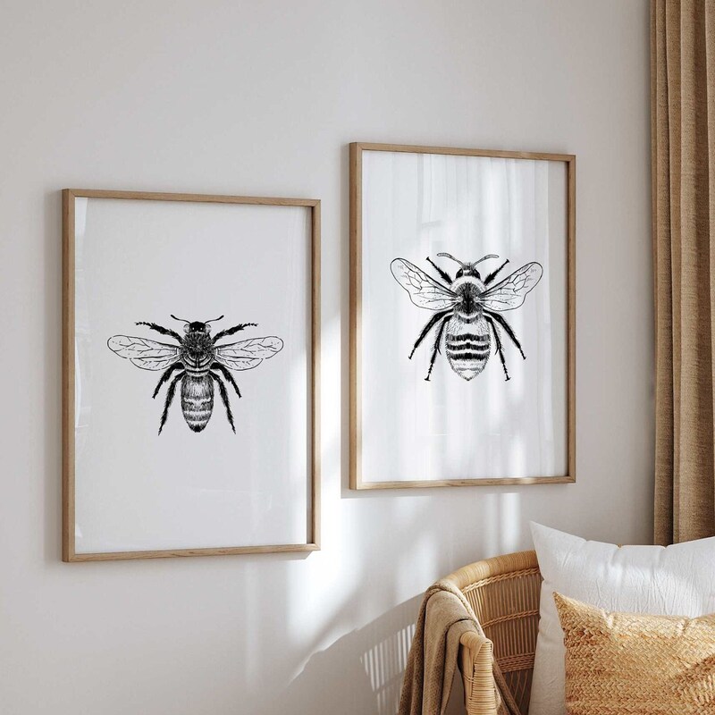 Honey Bee Print - Etsy