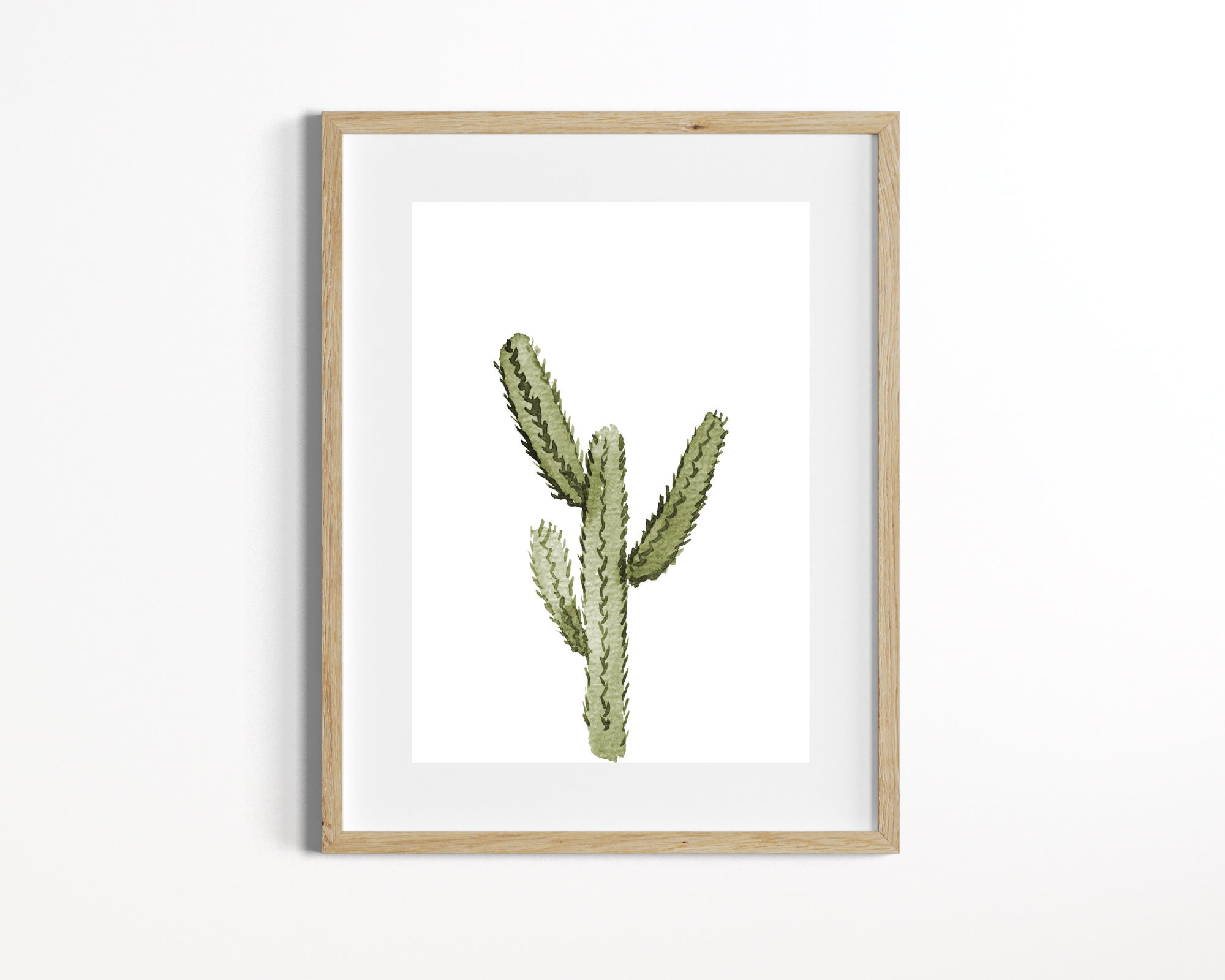 Desert Cactus Posters Printable Poster Set of 4 Succulent Wall Art ...