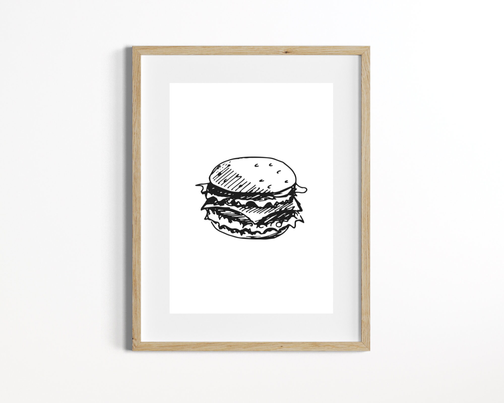 Fast Food Art Prints Printable Poster Set of 3 Burger Poster Taco ...