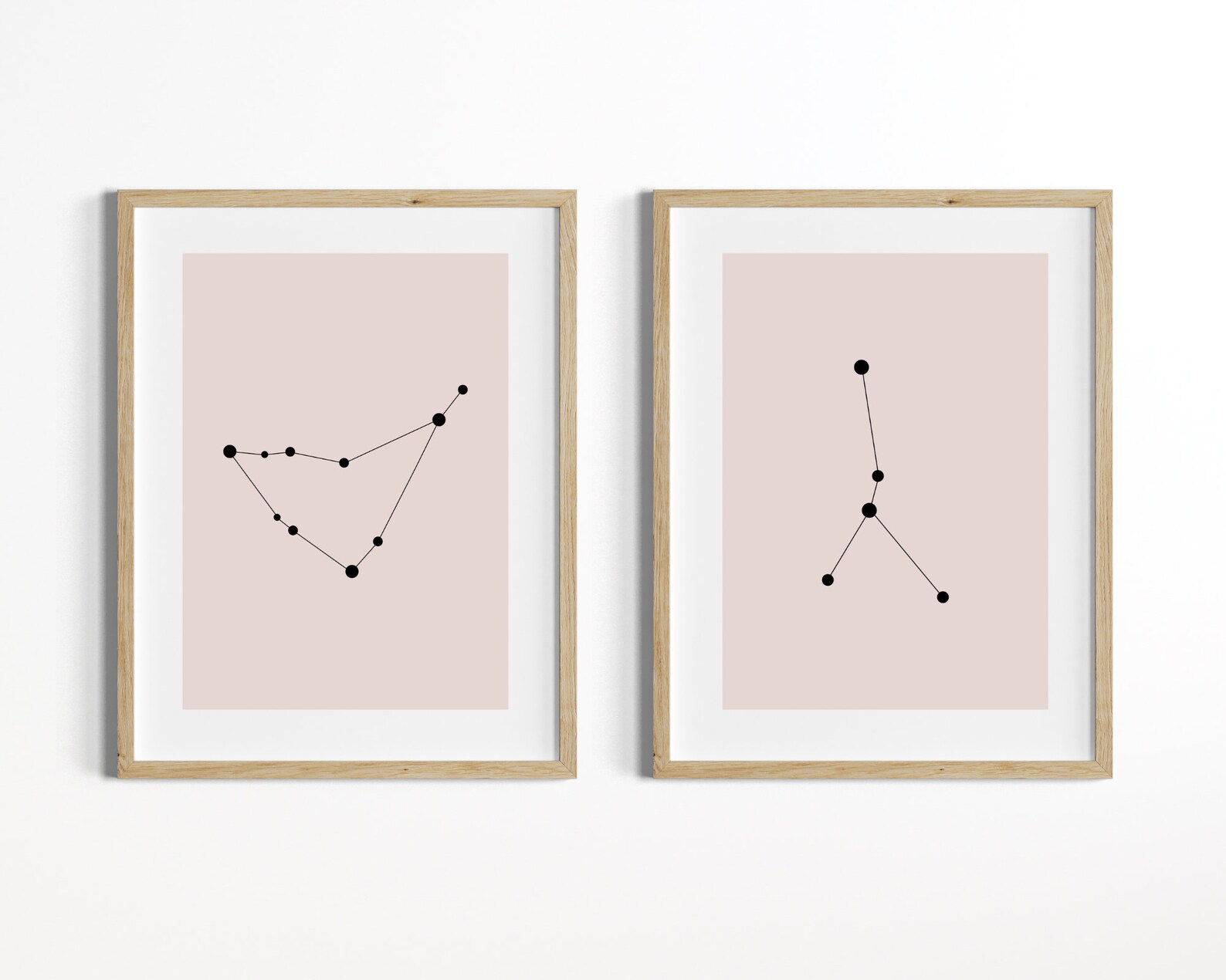 Zodiac Signs Symbol Posters Poster Set of 12 Complete - Etsy