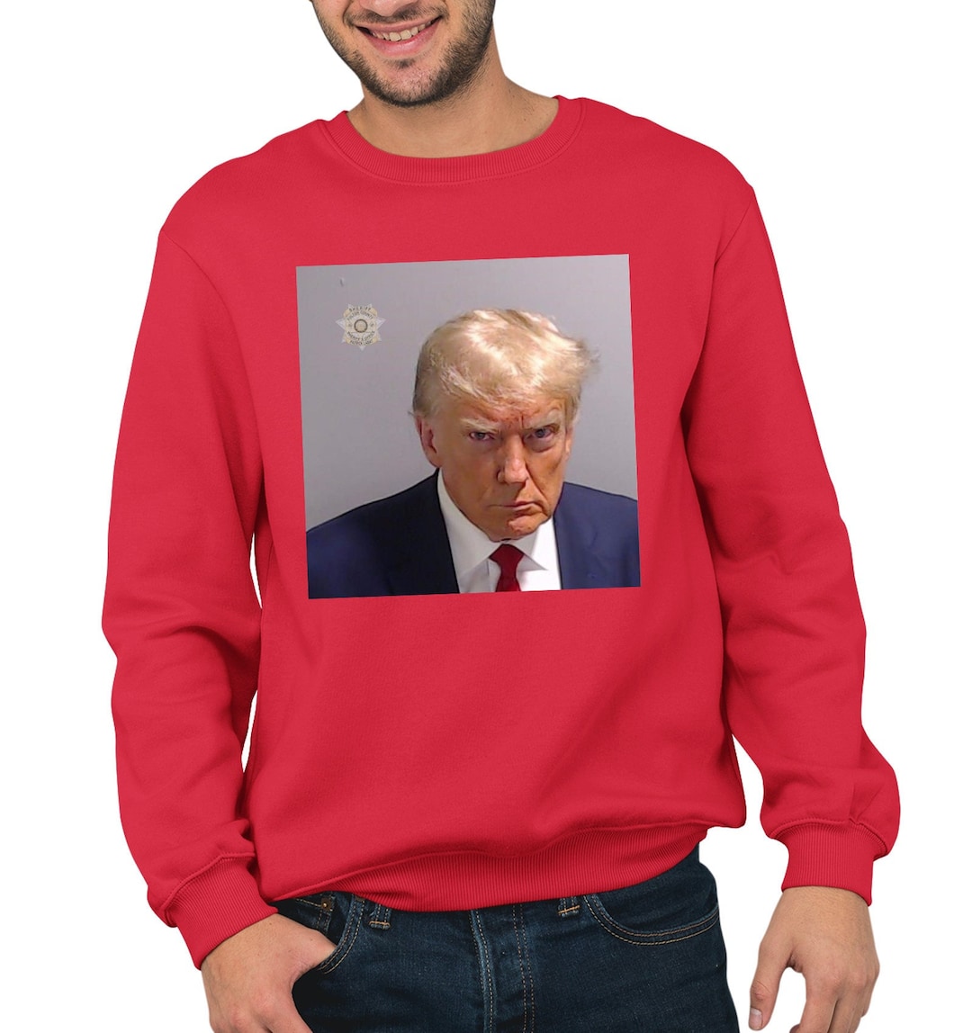Donald Trump Jail Mugshot Sweatshirt, Donald Trump Headshot Photo ...