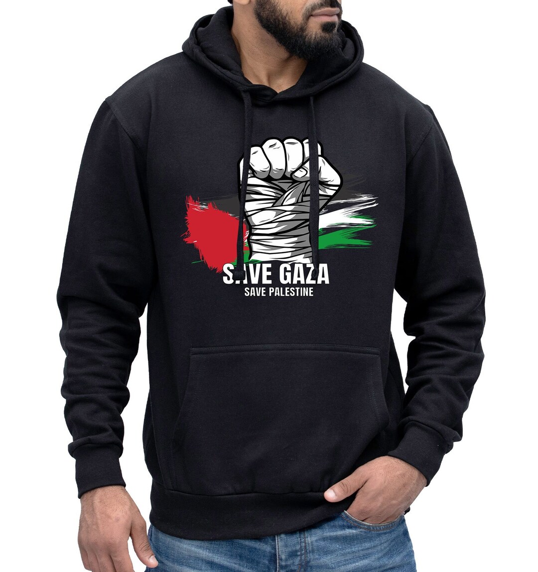 Save Gaza Save Palestine Hoodies for Men | Pro Palestine Arabic Unisex ...