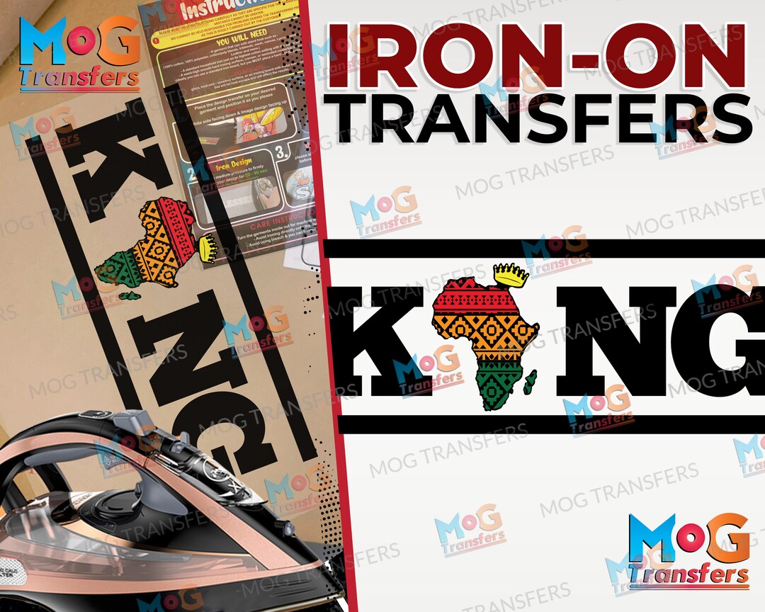 Africa King Iron on Transfer Heat Press Vinyl Patch African Map Country ...