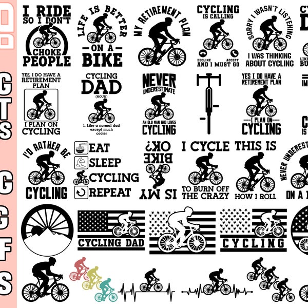 Cycling Svg - Etsy