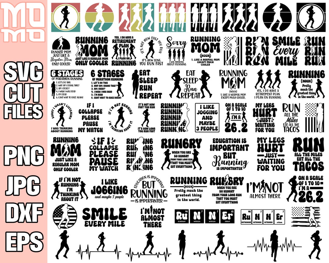 Running Svg Png Bundle Runner Female Svg Png Bundle Jogging Svg Png ...