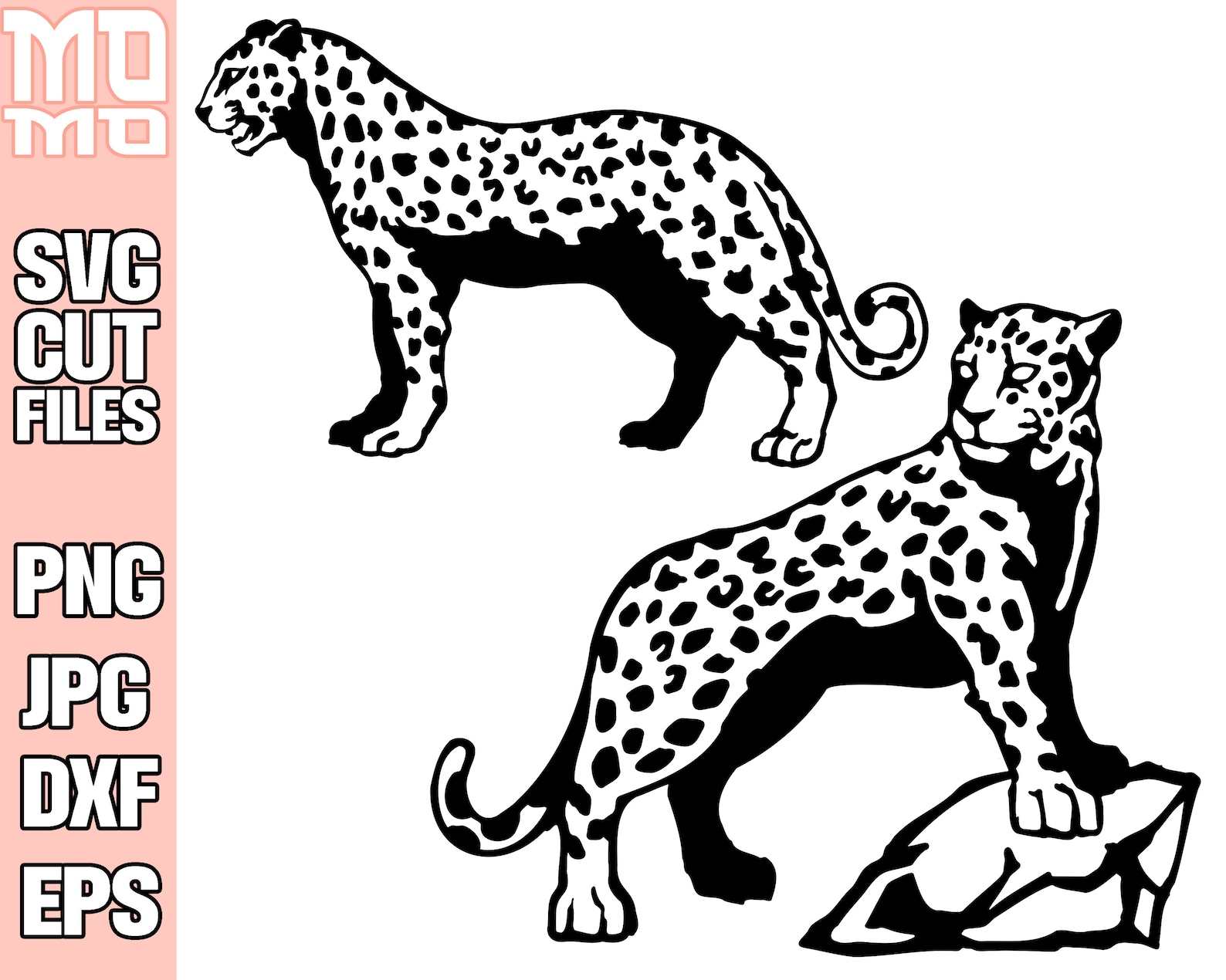 Leopard Svg Png Vector Cut File Clip Art Leopard - Etsy