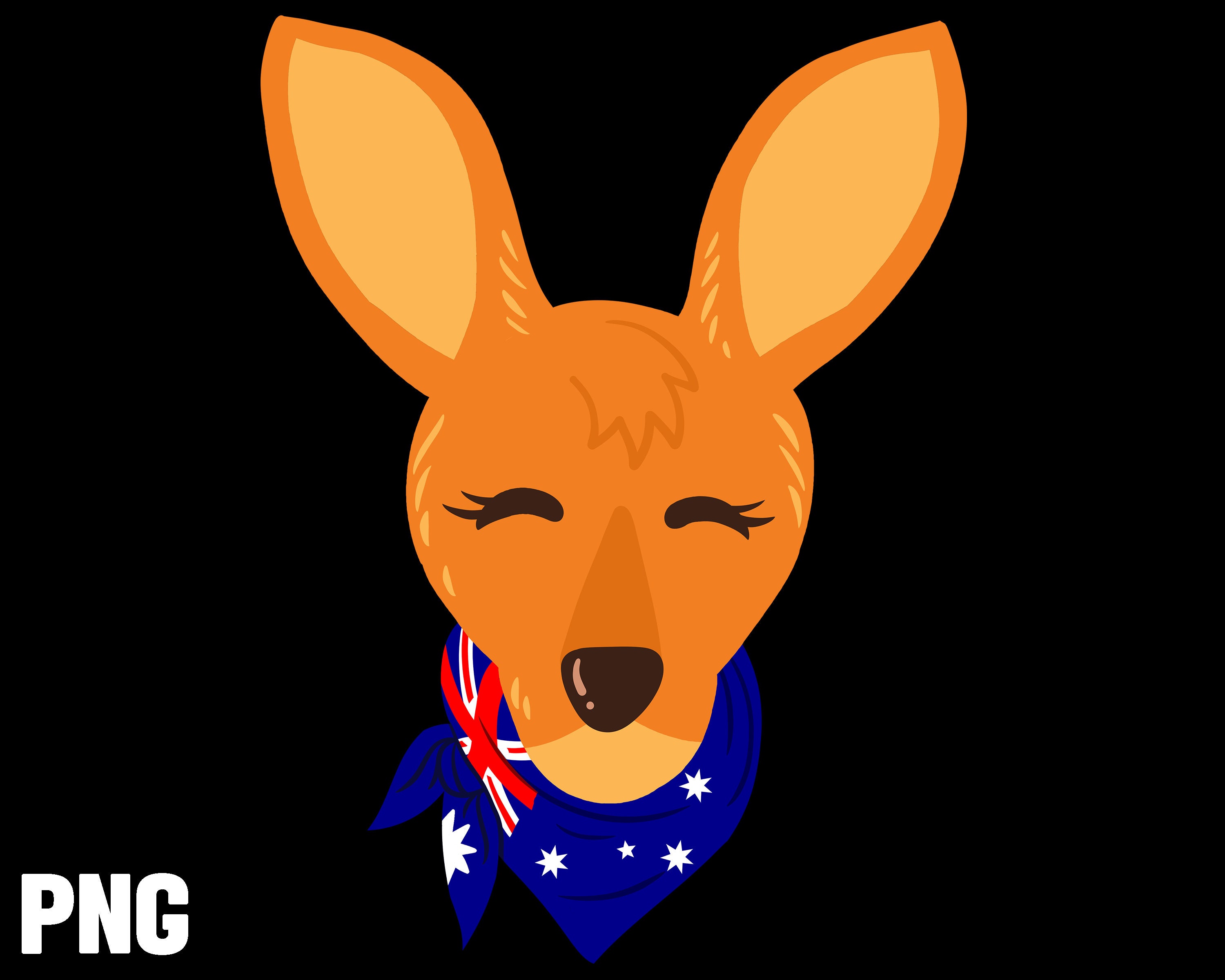 Kangaroo Png Sublimation Clipart Illustration Free Commercial Use - Etsy