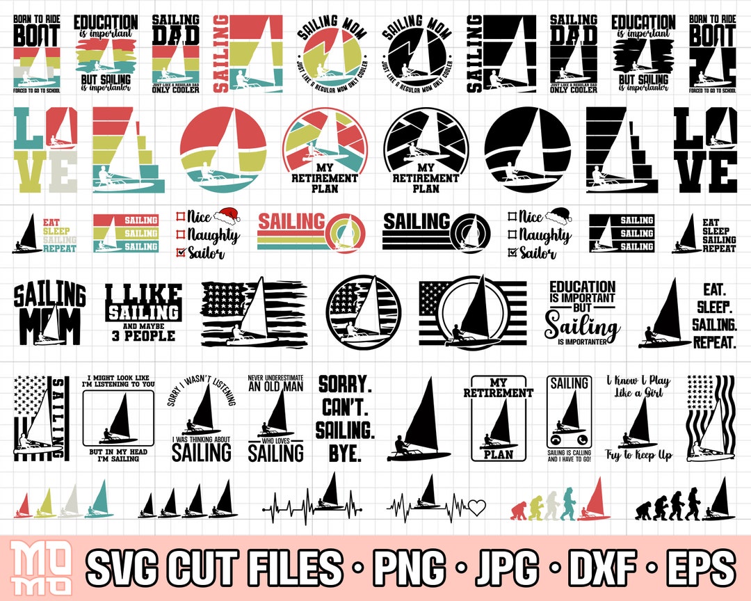 Sailing Svg Bundle Cricut Sailing Png Bundle Sailing Shirt Design ...