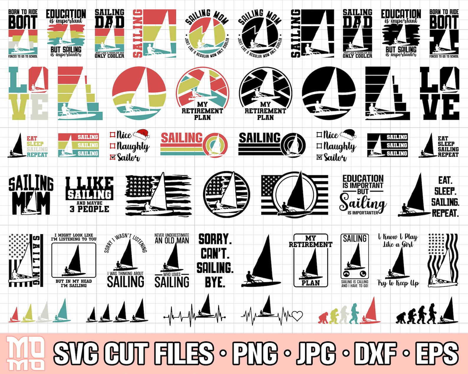 Sailing Svg Bundle Cricut Sailing Png Bundle Sailing Shirt Design ...
