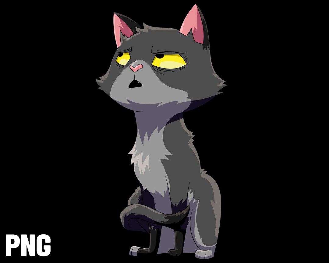 Cat Rolling Eyes Png Sublimation Clipart Illustration - Etsy
