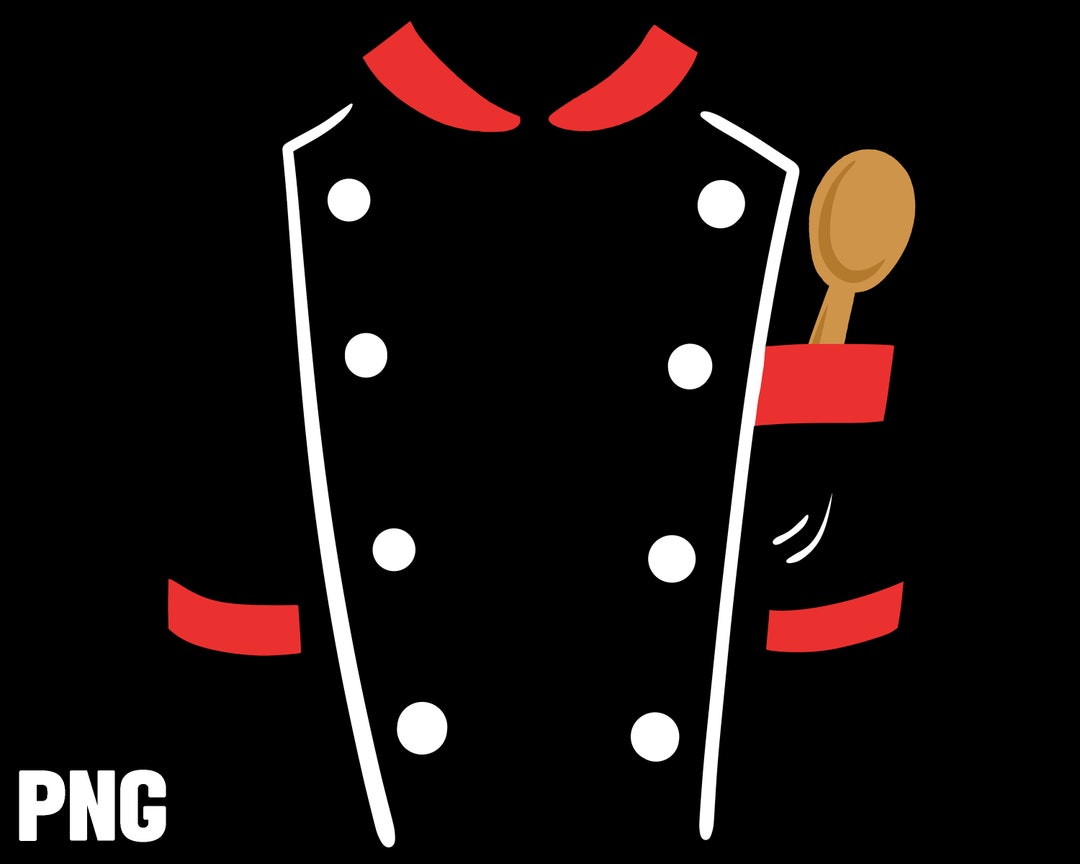 Chef Costume Png Sublimation Clipart Illustration Free Commercial Use ...