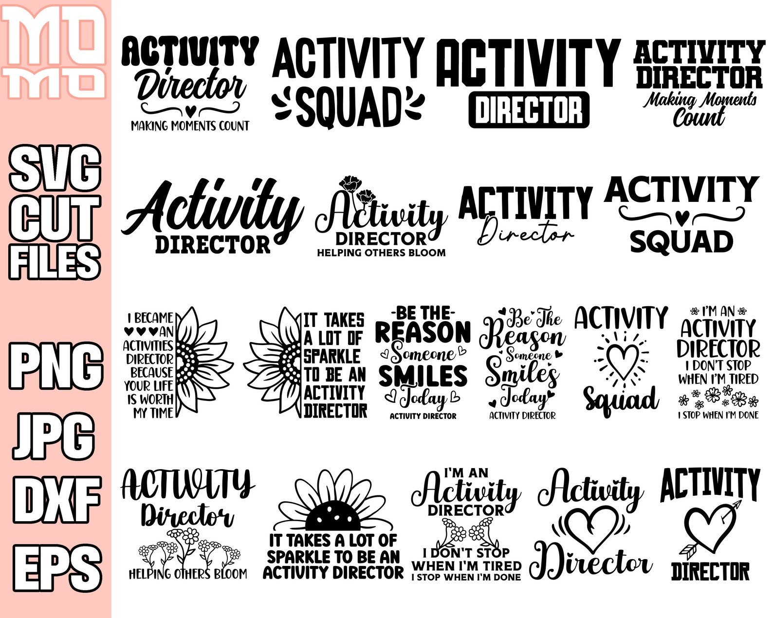 Activity Director Svg Bundle Cricut Activity Director Png Bundle ...