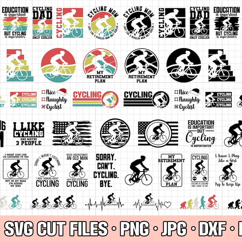 Cycling Svg - Etsy