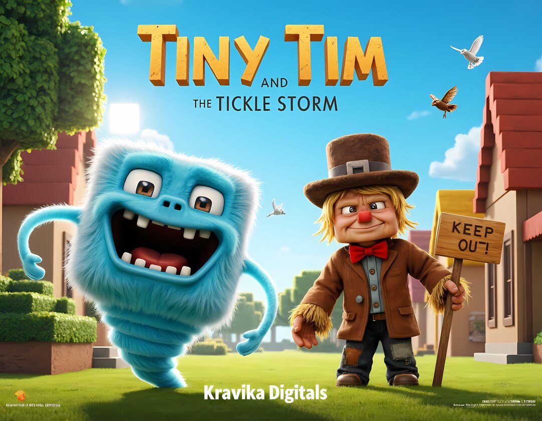 Tiny Tim and the Tickle Storm| A Funny Picture Book for Kids With ...