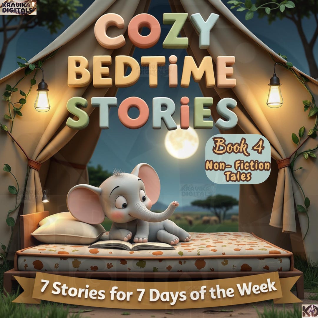 Kids Bedtime Stories Ebook: 7 Illustrated Non-fiction Tales (age 3-8 ...