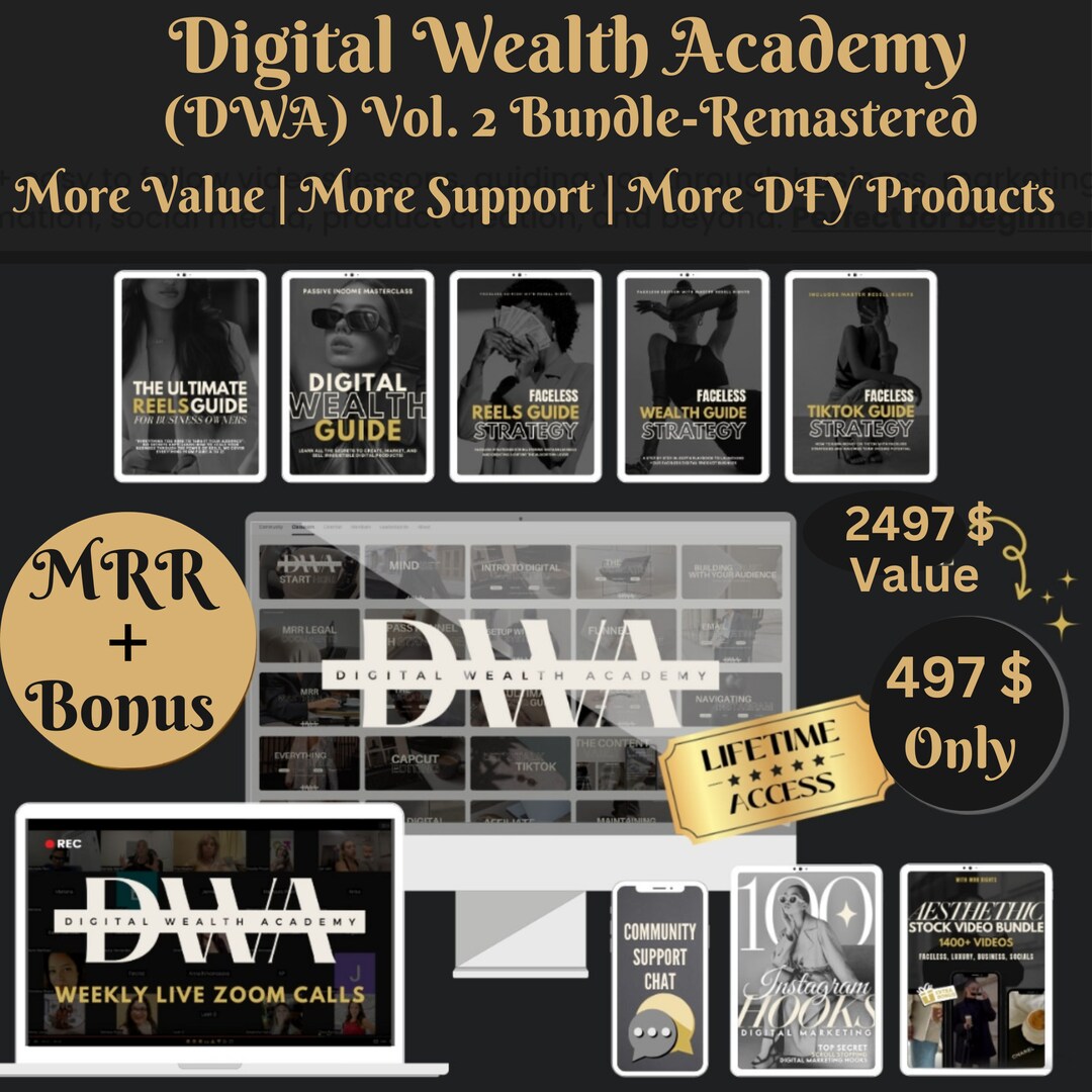 Digital Wealth Academy DWA 2.0 Bundle Remastered-the Viral Marketing ...