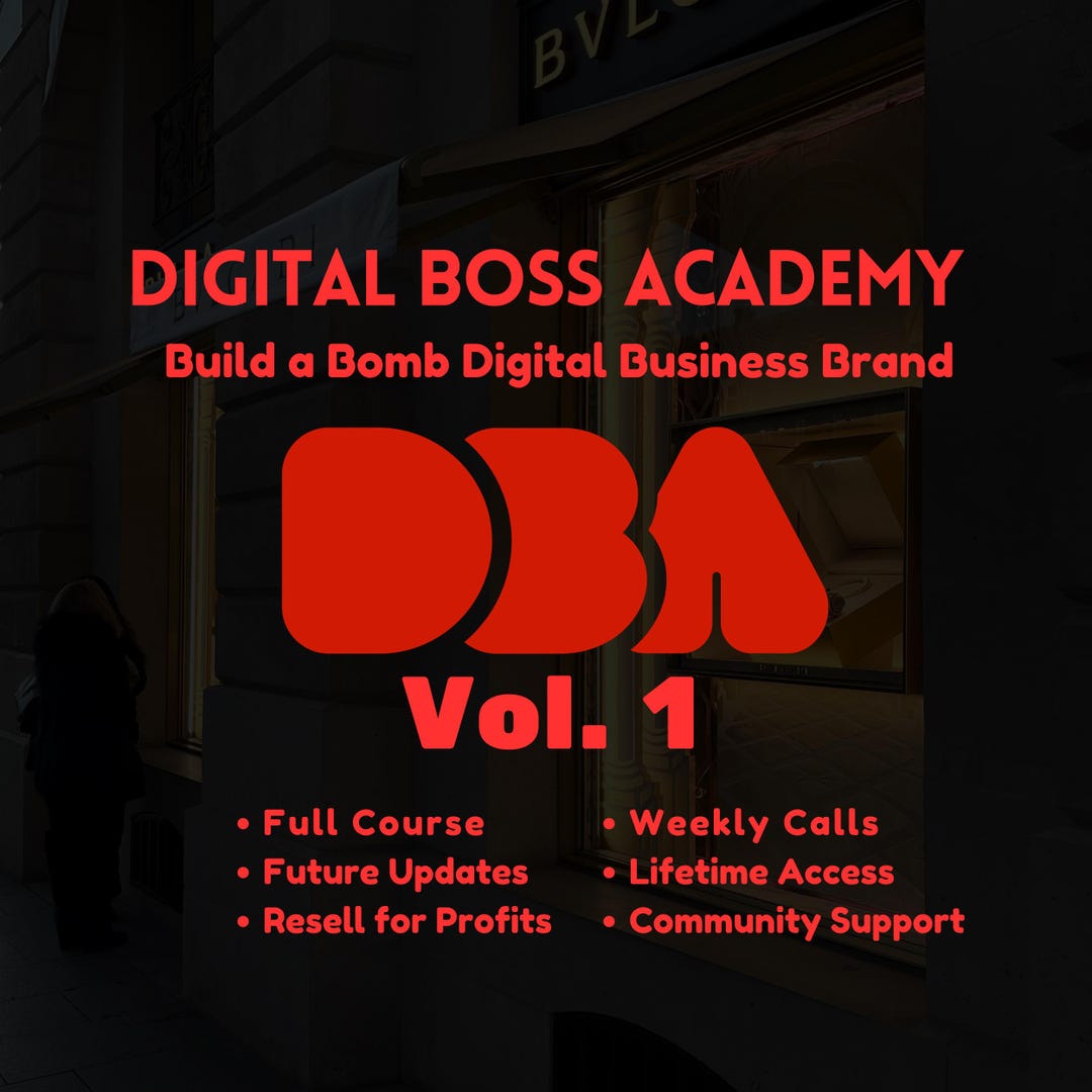 DBA Digital Boss Academy Vol. 1: PLR Community, Resell Templates ...