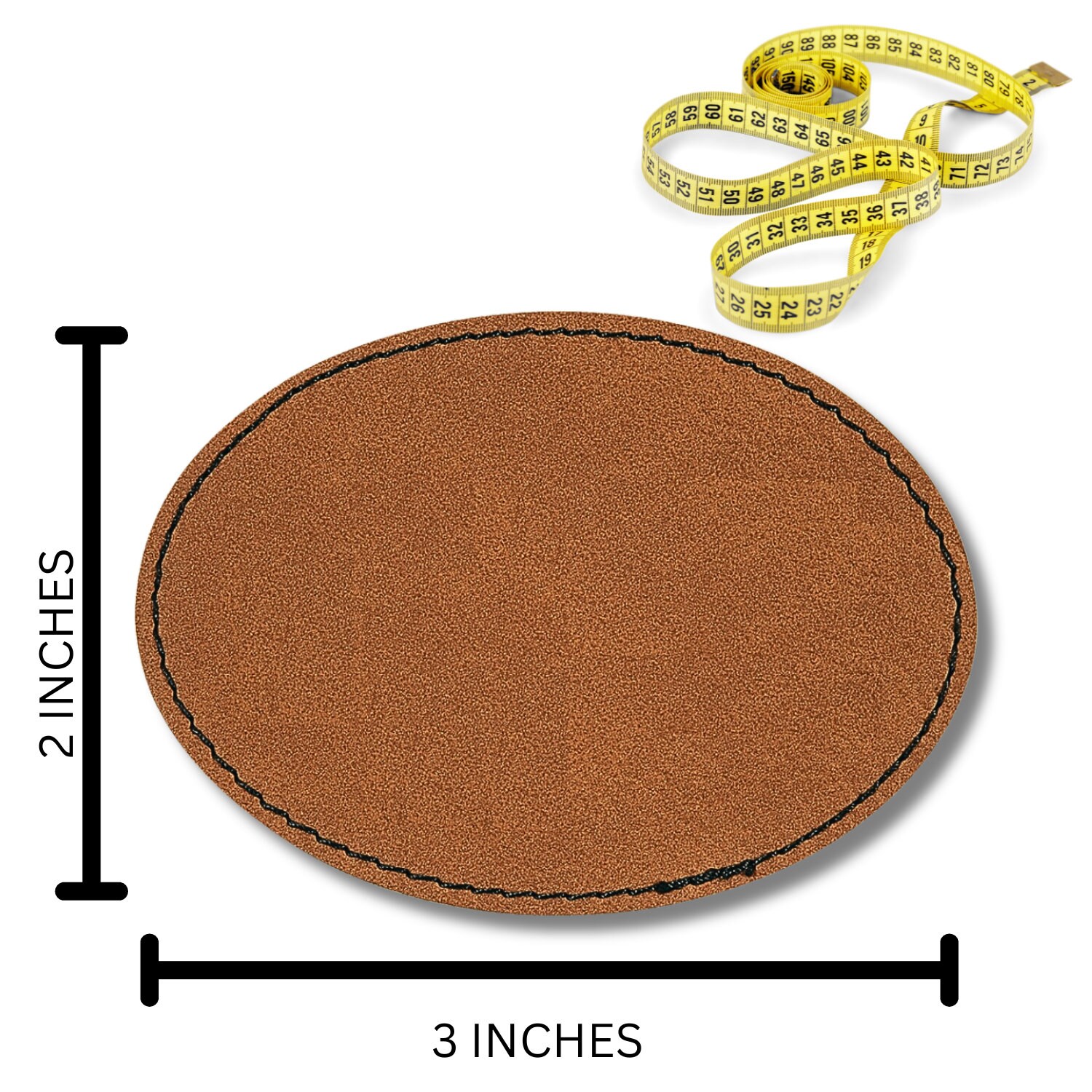 Blank Leather Hat Patches, Laserable Leatherette Patch With Adhesive ...