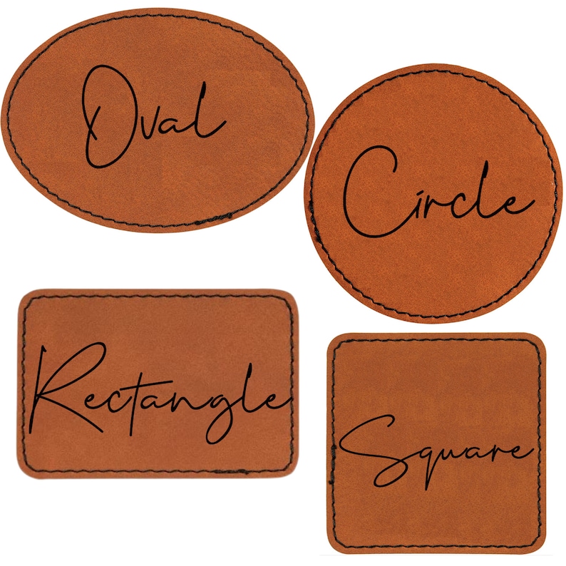 Blank Leather Hat Patches, Laserable Leatherette Patch With Adhesive ...
