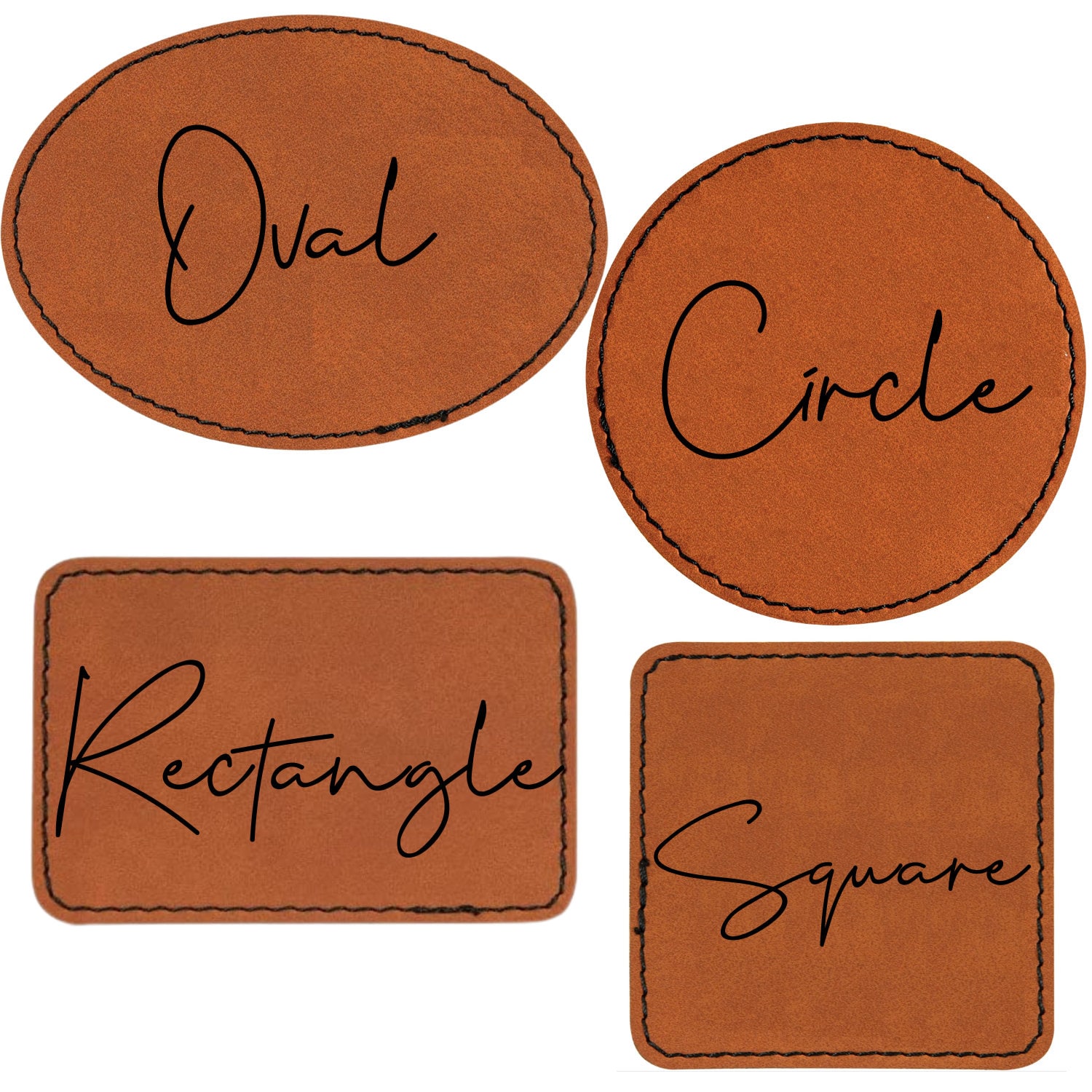 Blank Leather Hat Patches, Laserable Leatherette Patch With Adhesive ...