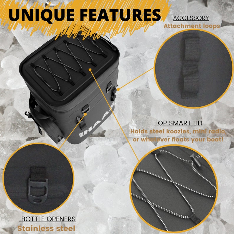 BREW HAAS Personalized / Customized Soft Sided Backpack Cooler Bag ...