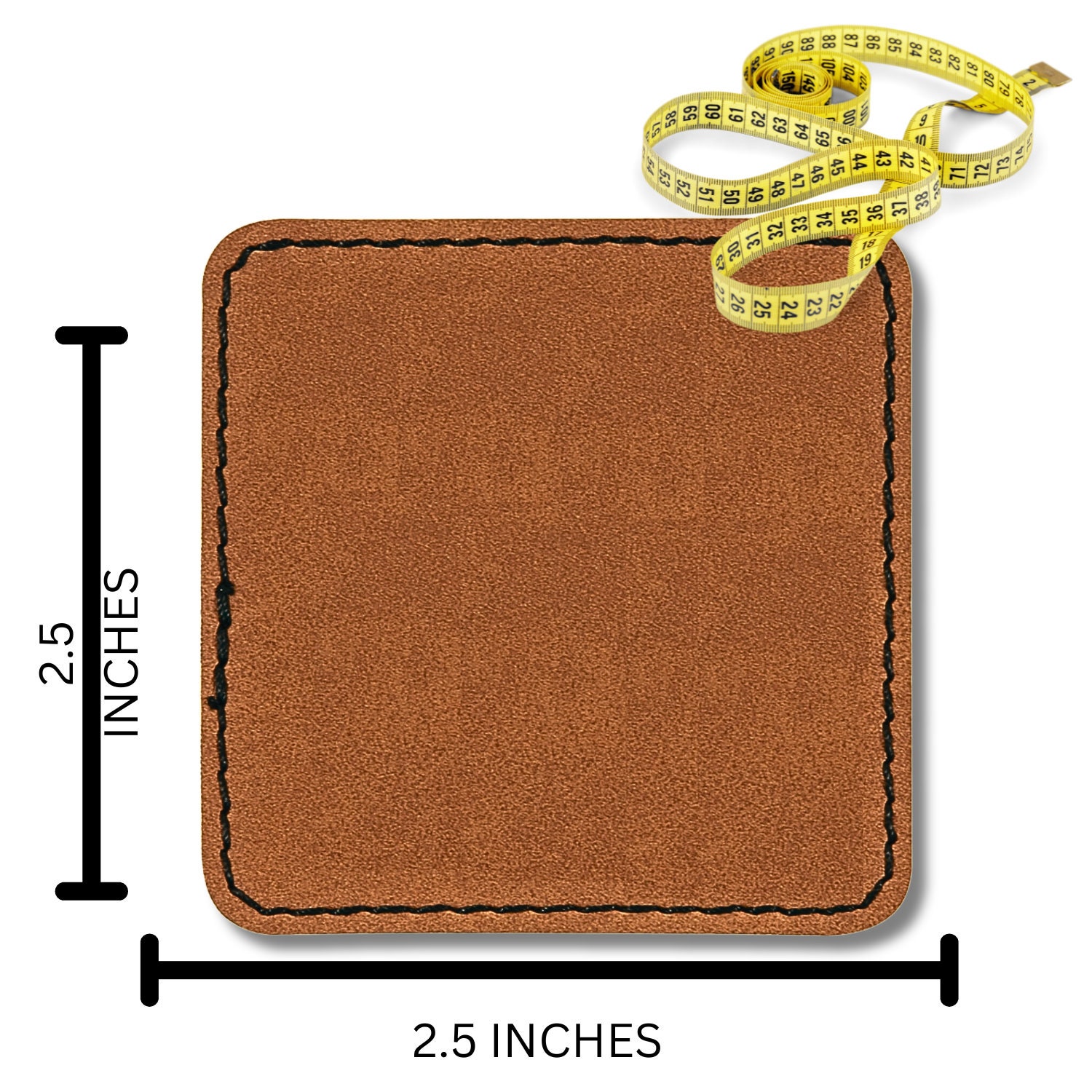 Blank Leather Hat Patches, Laserable Leatherette Patch With Adhesive ...