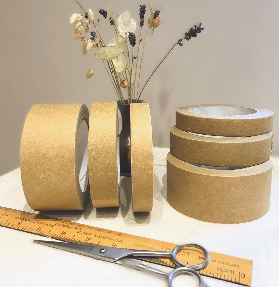 Eco-friendly Kraft Paper Parcel Tape: Recyclable Gift Wrapping - 19mm ...