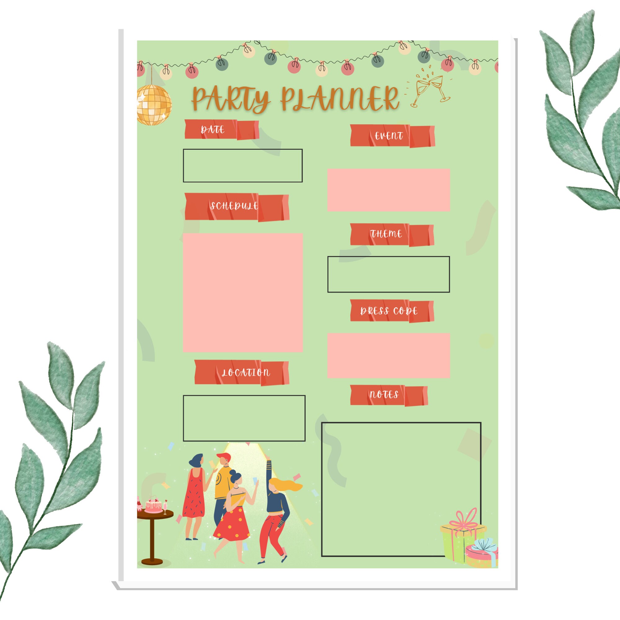 Printable Party Planner, Event Planner, Birthday Planner, Kids Party ...