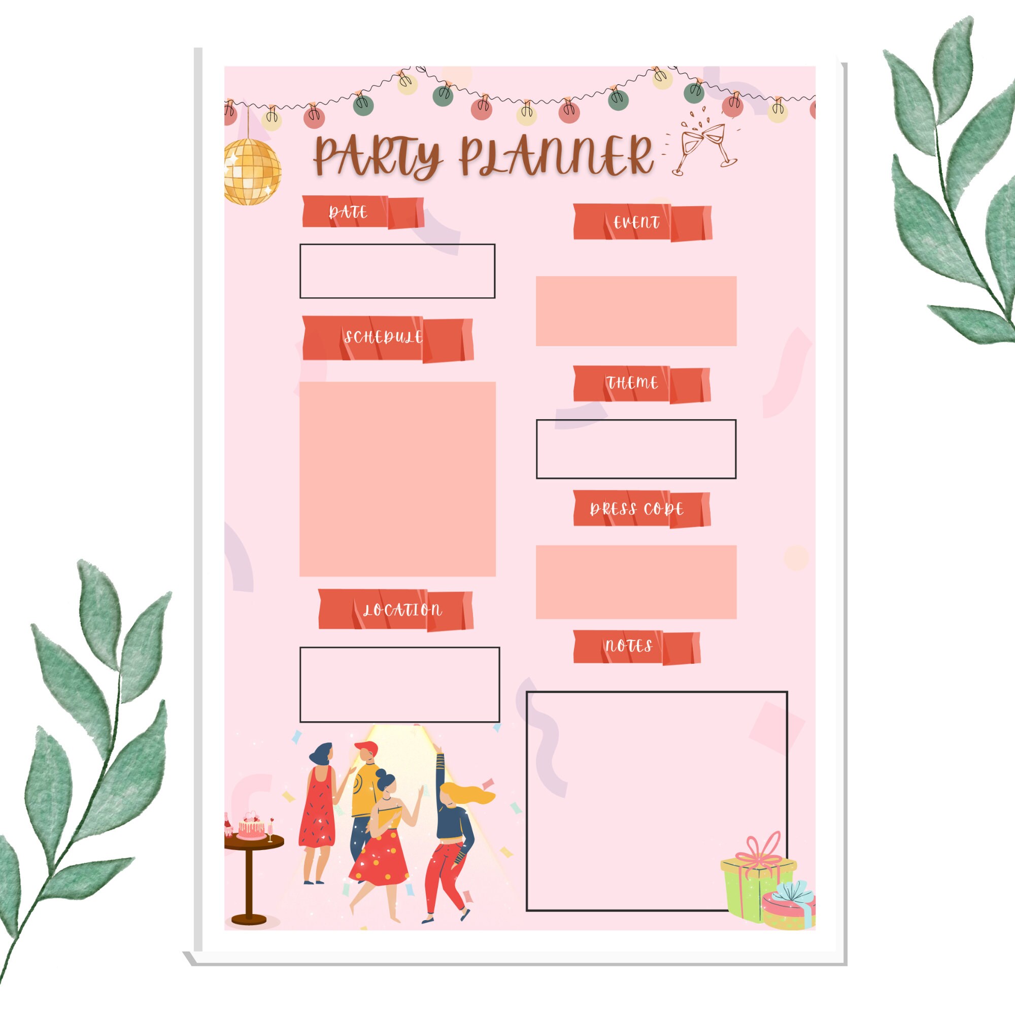 Printable Party Planner, Event Planner, Birthday Planner, Kids Party ...