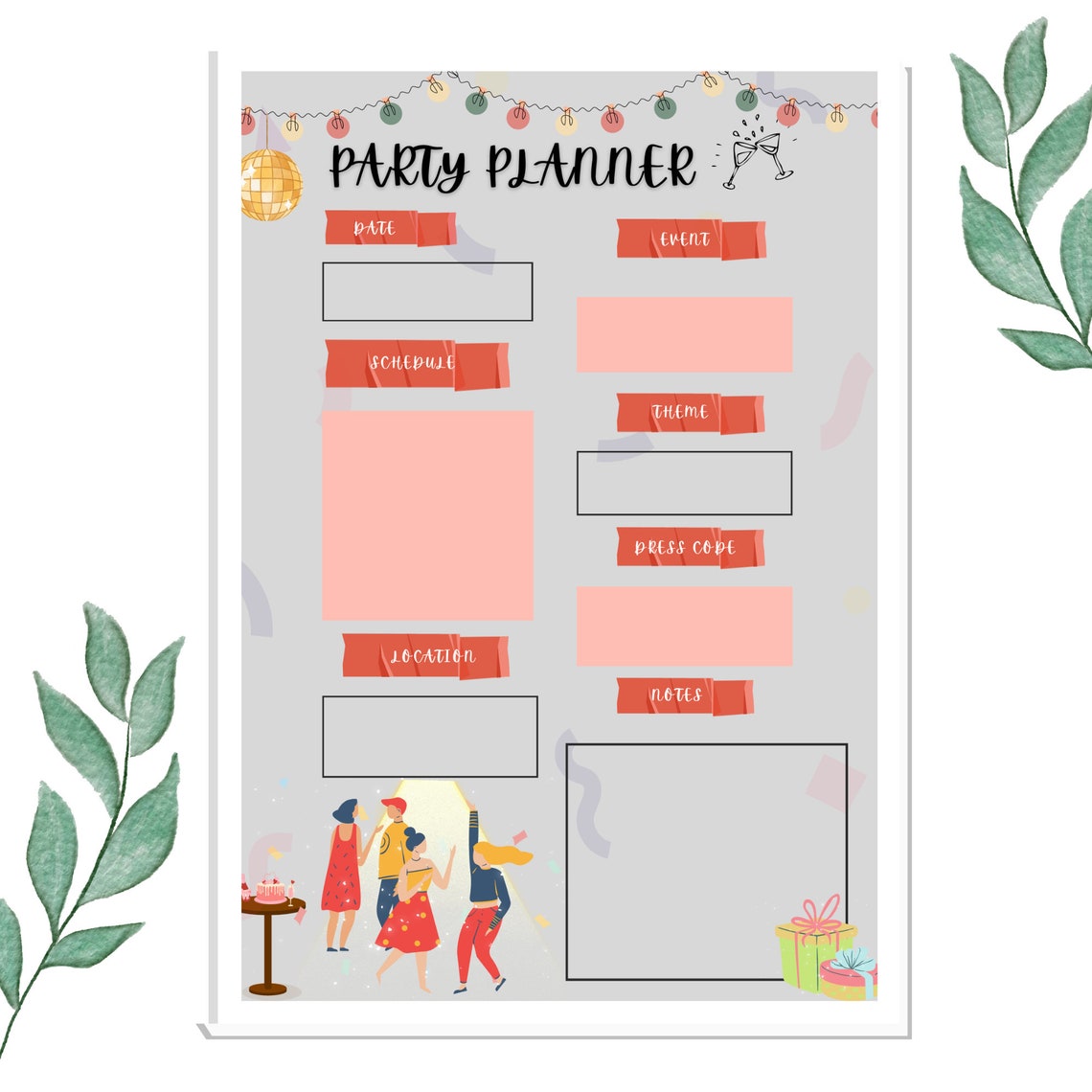 Printable Party Planner, Event Planner, Birthday Planner, Kids Party ...
