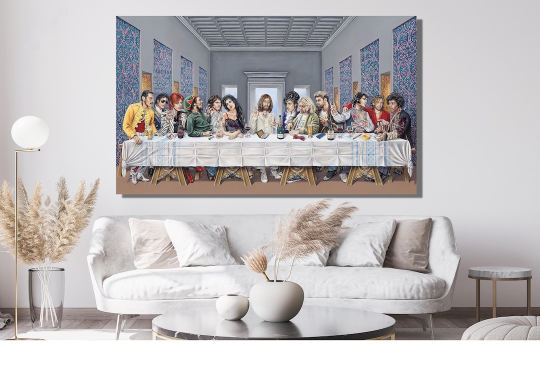 Last Supper Legendary Musicians of Alltime Canvas Wallartlast - Etsy