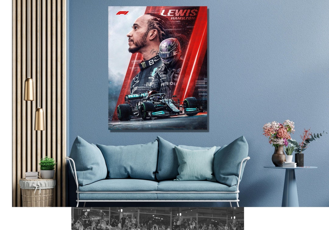 Lewis Hamilton Canvas F1 Pit Stop Mercedes Lewis Hamilton - Etsy