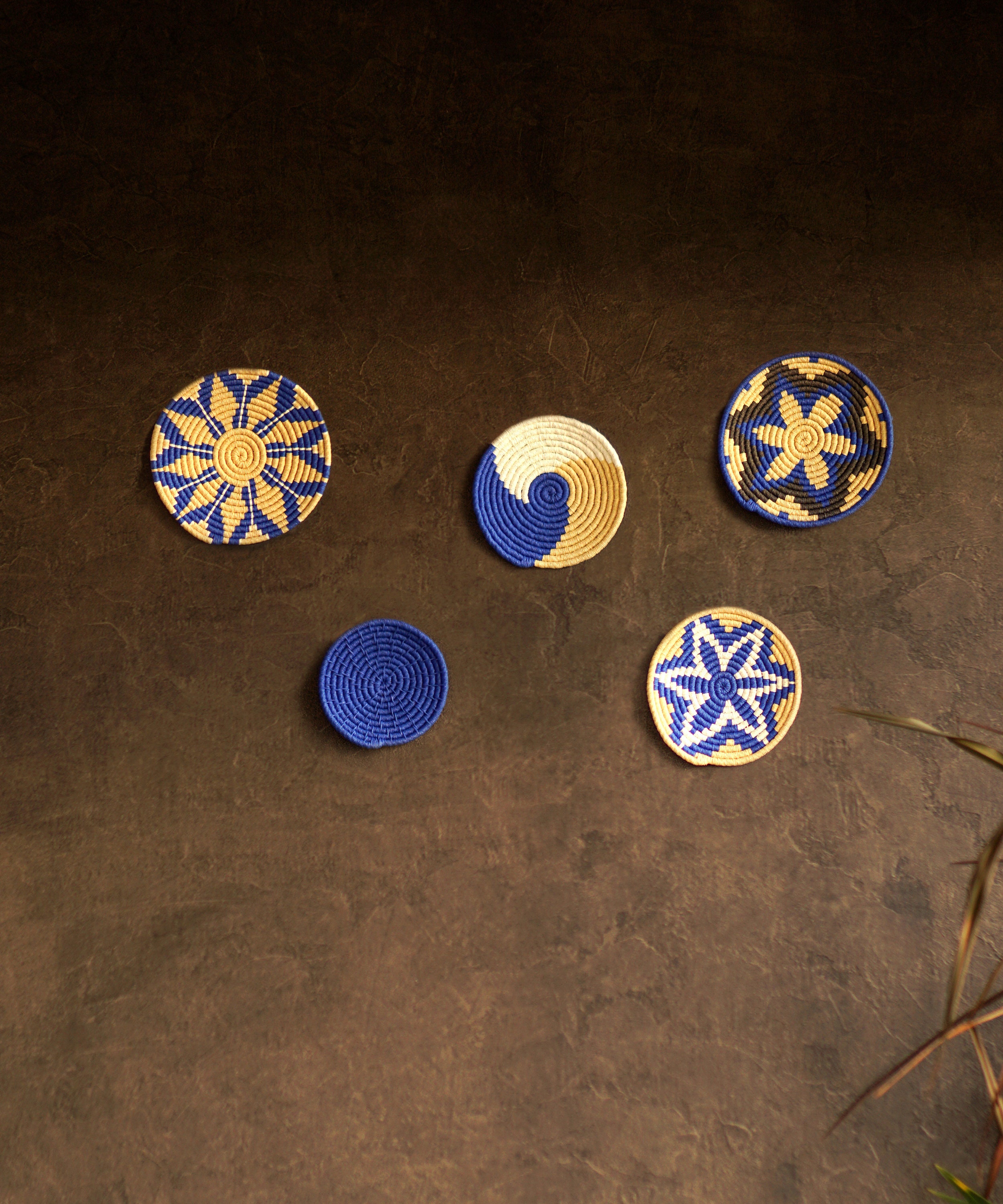 Set of 5 African Wall Plates, Boho Wall Art Decor, Decorative Plates ...