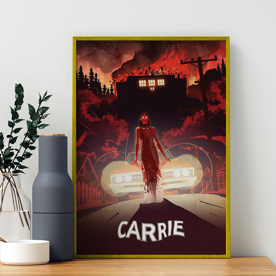 Carrie Movie Poster Vintage Retro Art Print Wall Art Print home Decor ...