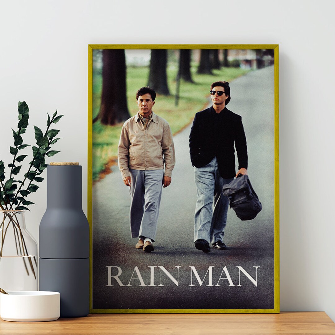 Rain Man Movie Poster Tom Cruise Dustin Hoffman Minimalist - Etsy