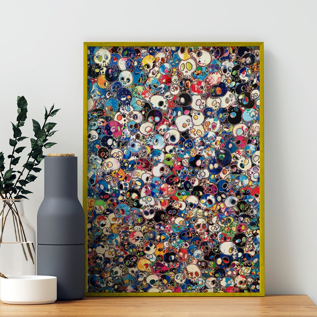 Murakami Takashi Japanese Pop Poster, Canvas Poster Printing, Classic ...