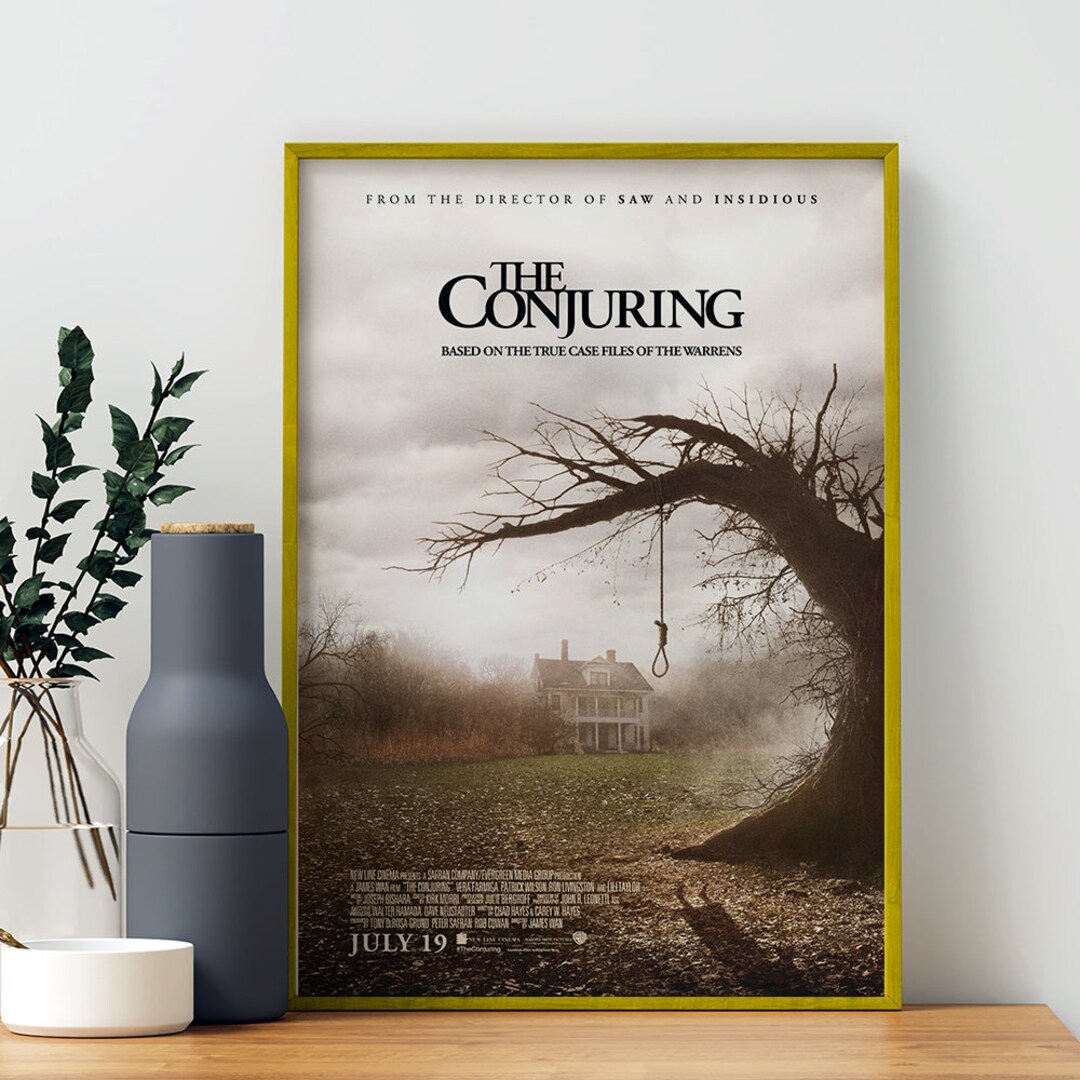 The Conjuring Movie Poster High Quality Canvas Art Print Etsy The Conjuring Movie Poster High Quality Canvas Art Print Etsy