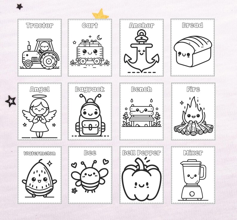 200 Printable Coloring Pages, Fun for Kids, Perfect for Coloring Books ...
