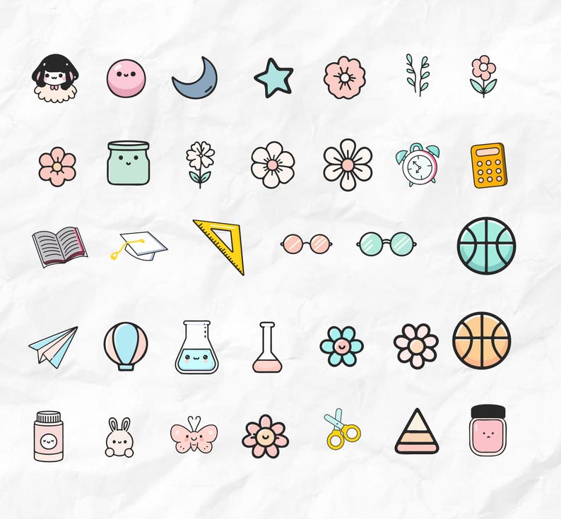 Pastel Back to School Clip Art and SVG Bundle Perfect for Back to ...